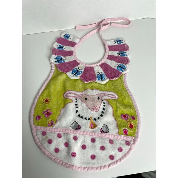 MacKenzie-Childs | Accessories | Mackenzie Childs Baby Lamb Bib | Poshmark
